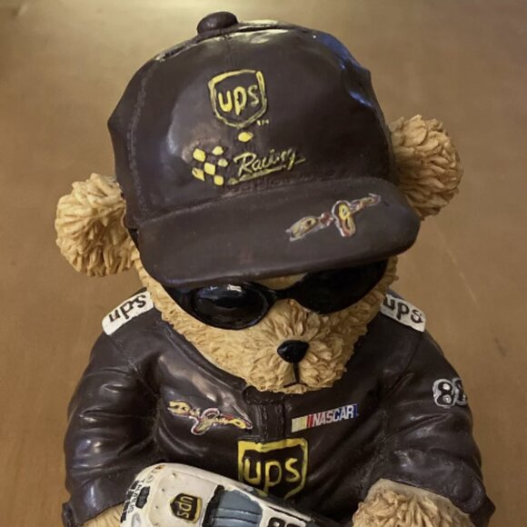 Other | Nascar 88 Dale Jarrett Ups Racing Bear Coin Bankresin ...